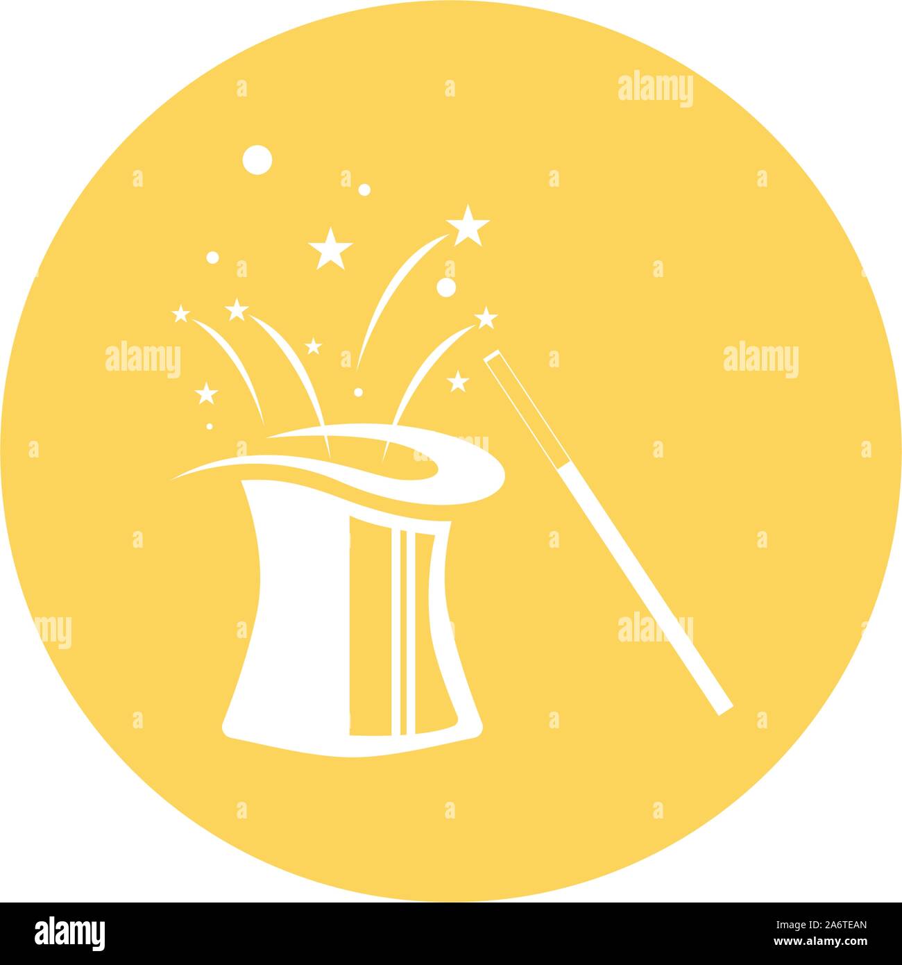 Magician magic show icon symbol Cut Out Stock Images & Pictures - Alamy