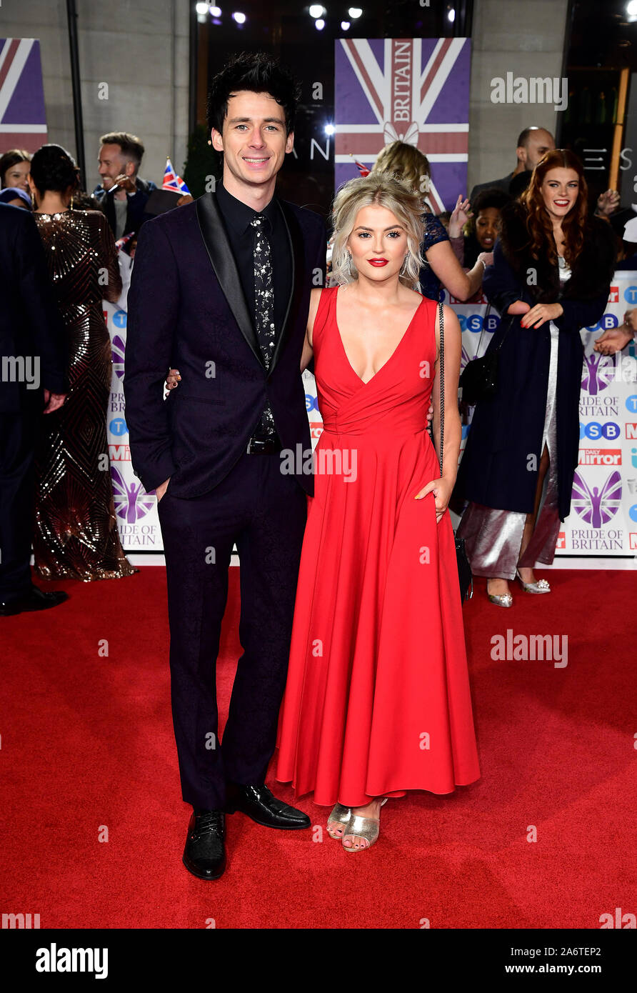 Tom Leech and Lucy Fallon arriving for the Pride of Britain Awards held ...