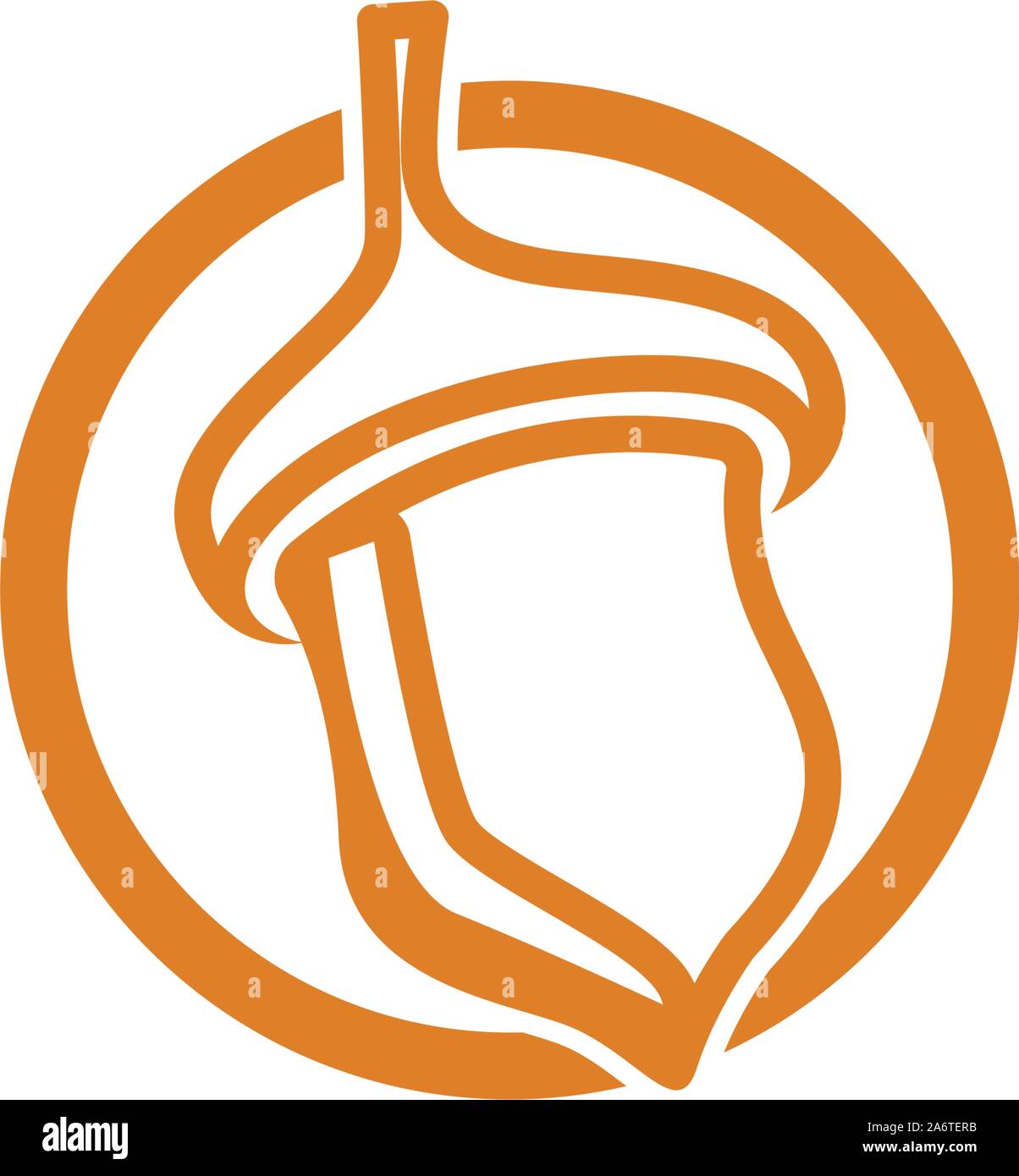 Acorn oak logo ilustration vector Stock Vector Image & Art - Alamy