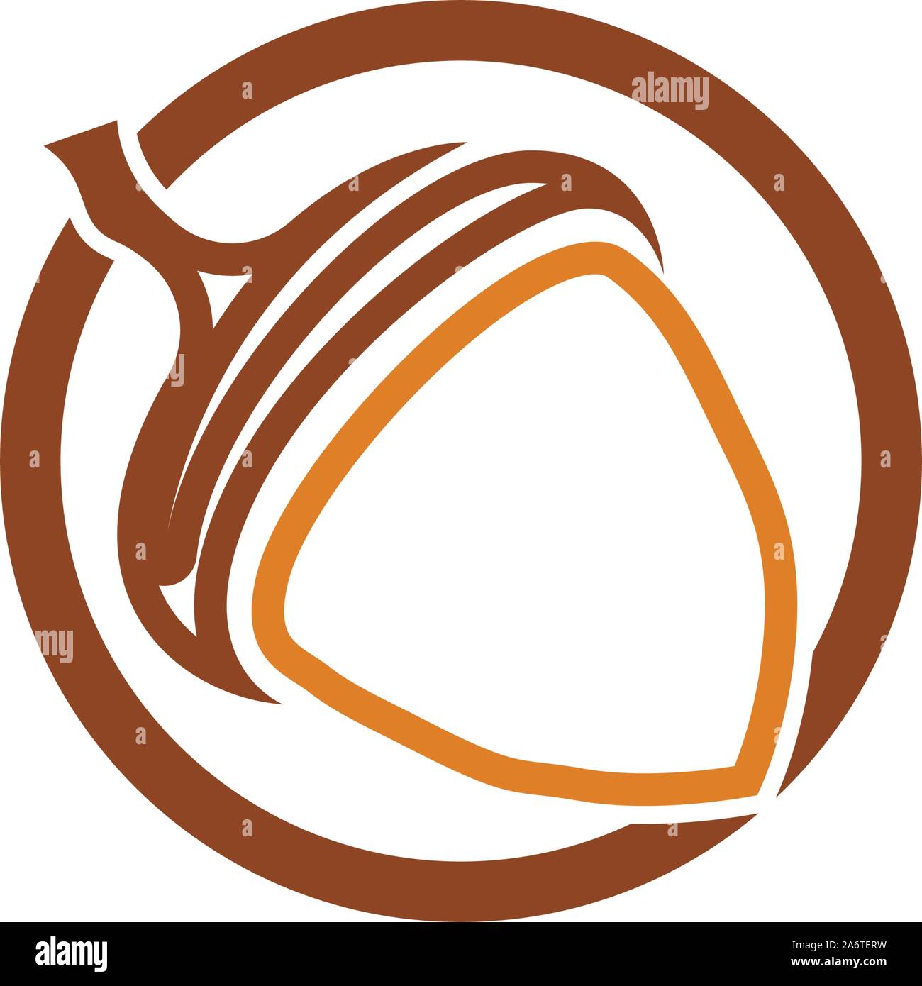 Acorn oak logo ilustration vector Stock Vector Image & Art - Alamy