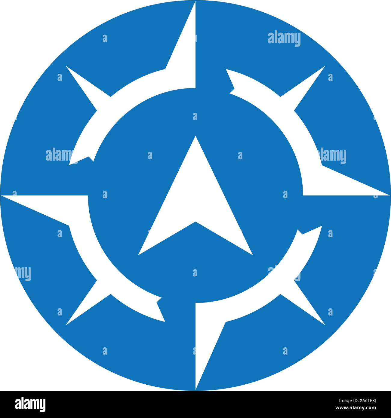 Compass logo and icon symbol vector Stock Vector Image & Art - Alamy