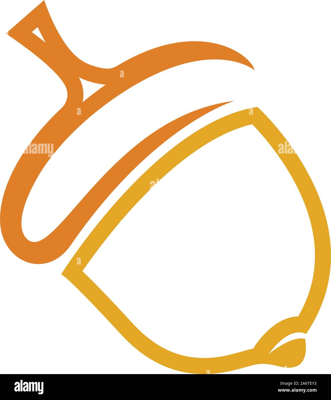 Acorn oak logo ilustration vector Stock Vector Image & Art - Alamy