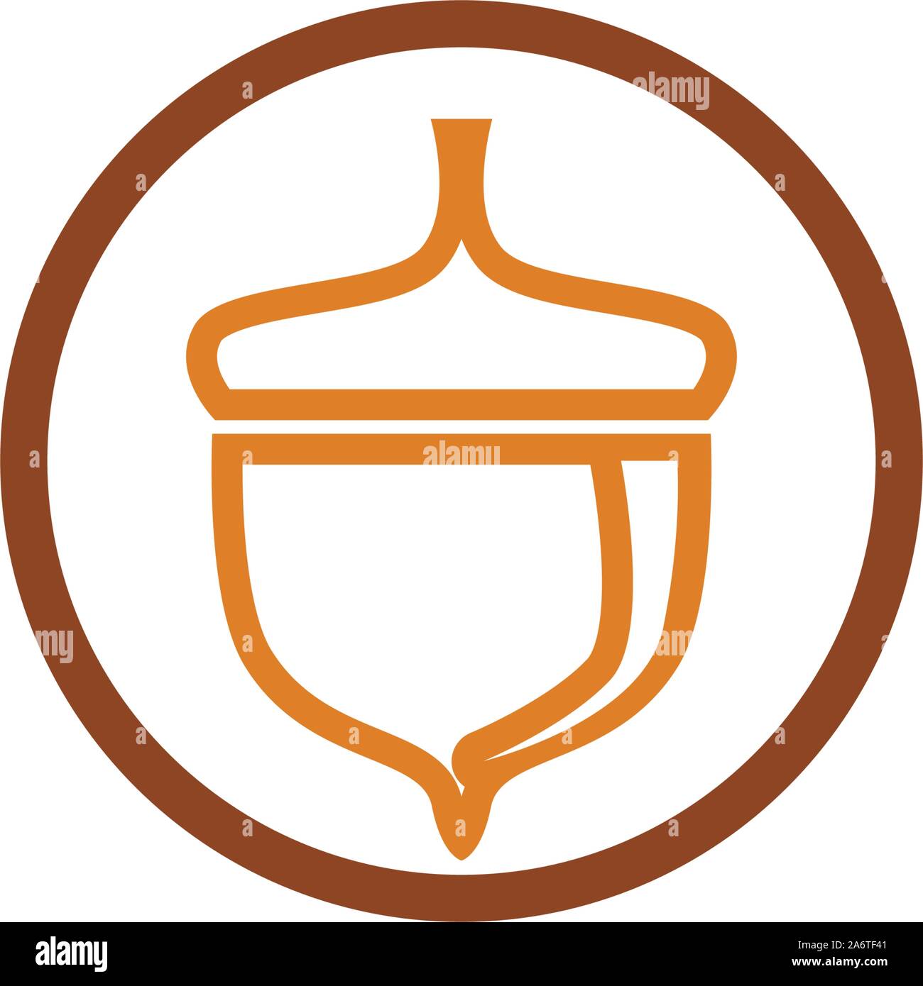 Acorn oak logo ilustration vector Stock Vector Image & Art - Alamy