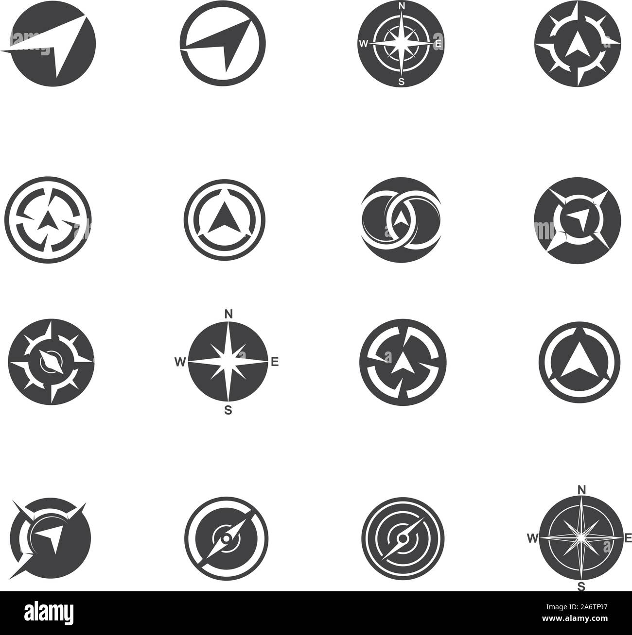 Beautiful compass vector hi-res stock photography and images - Alamy