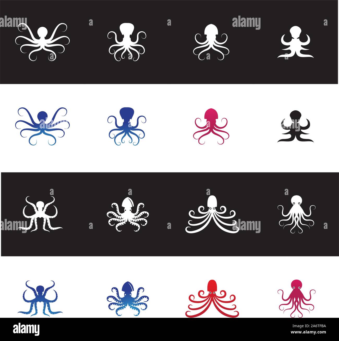 Octopus sticker hi-res stock photography and images - Alamy
