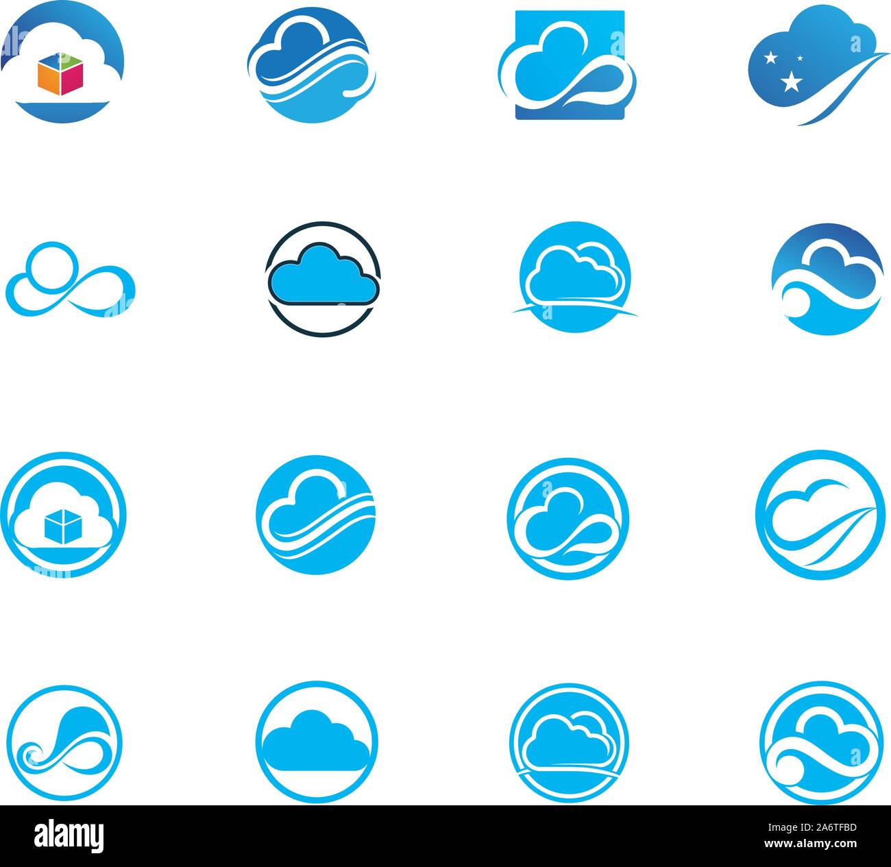Cloud template vector icon illustration design Stock Vector Image & Art ...