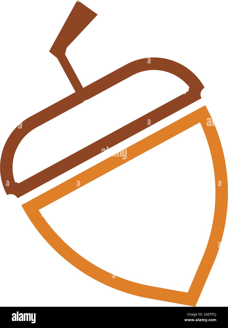 Acorn oak logo ilustration vector Stock Vector Image & Art - Alamy