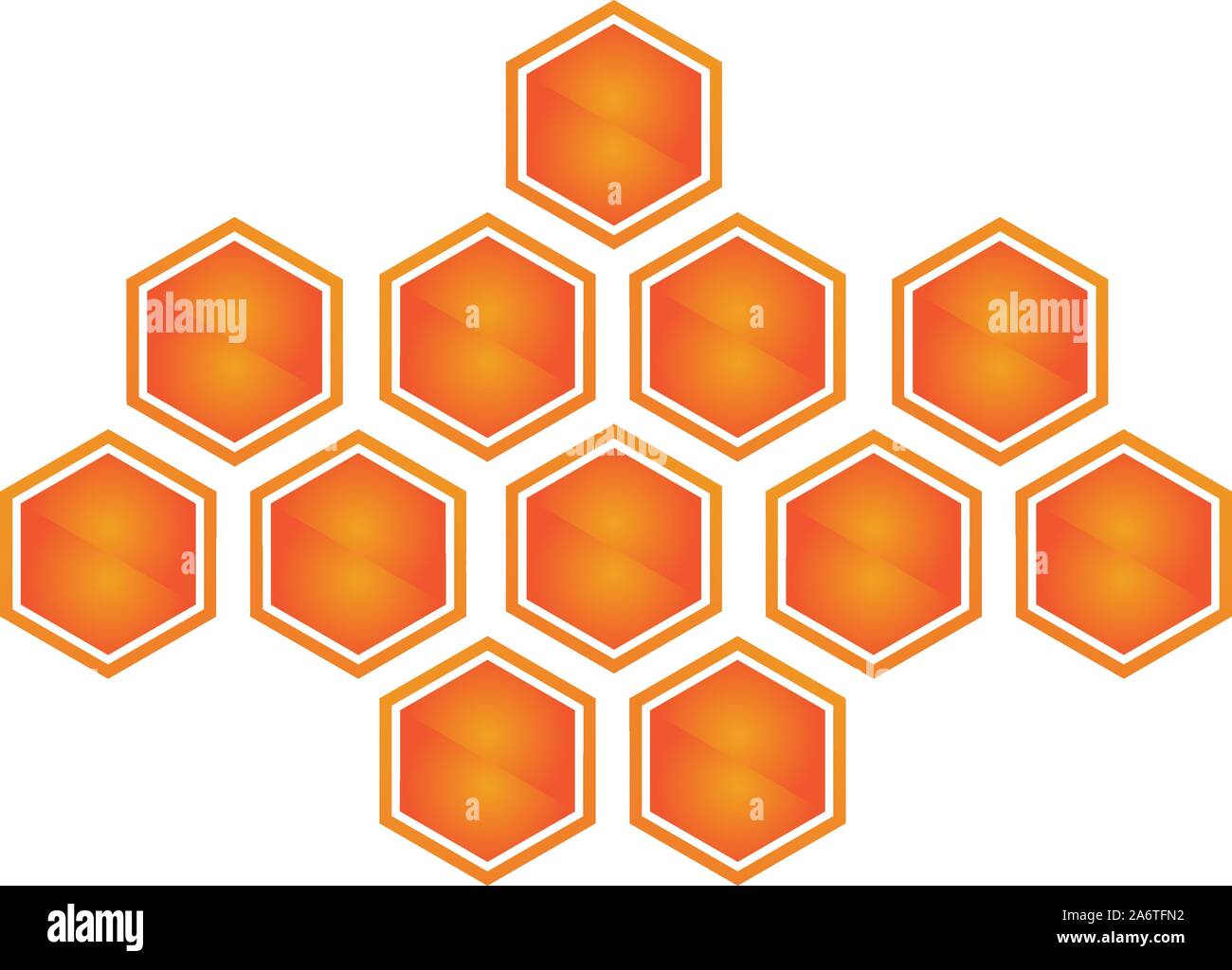 Honeycomb ilustration logo vector template Stock Vector Image & Art - Alamy