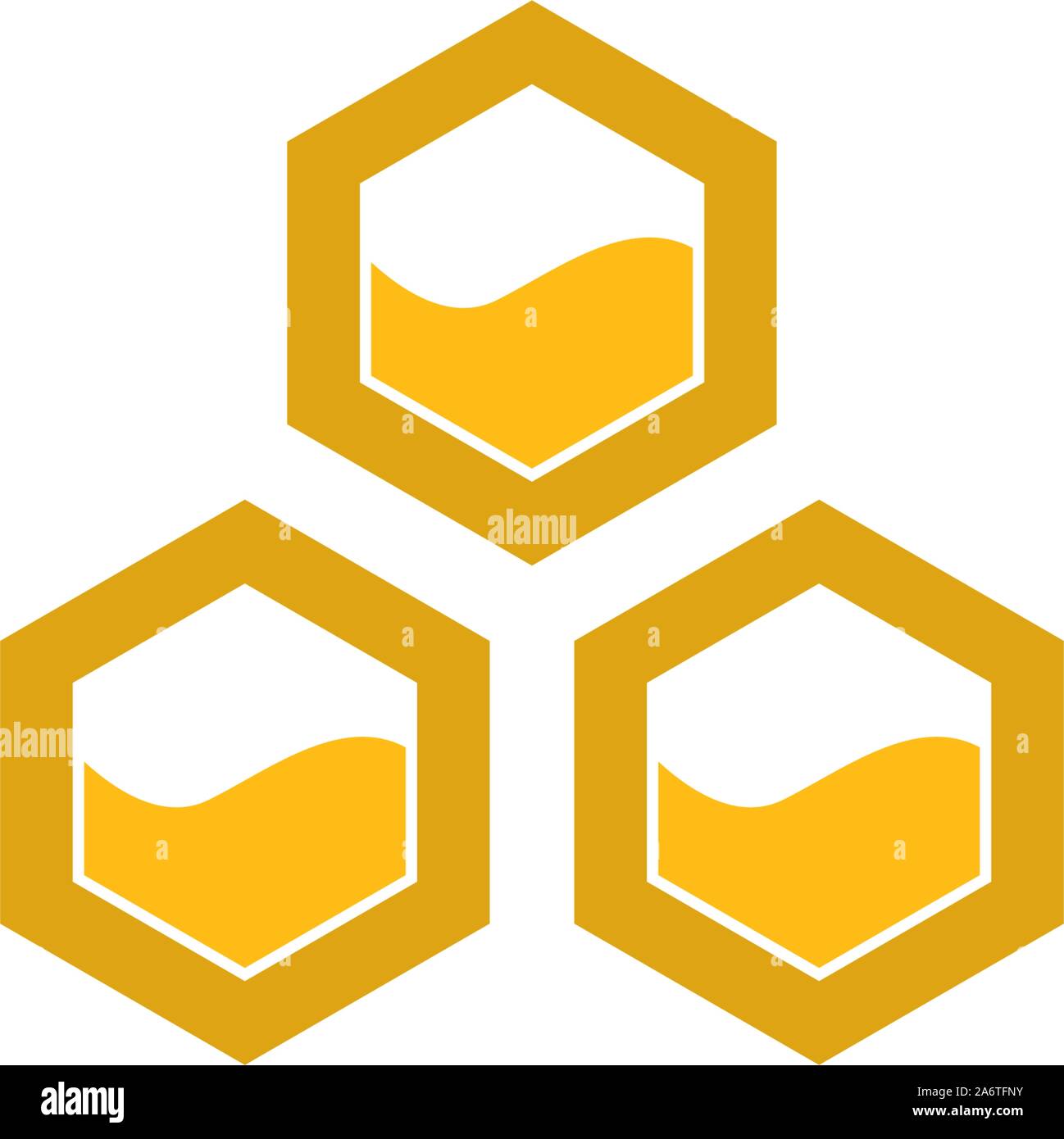 Honeycomb ilustration logo vector template Stock Vector Image & Art - Alamy