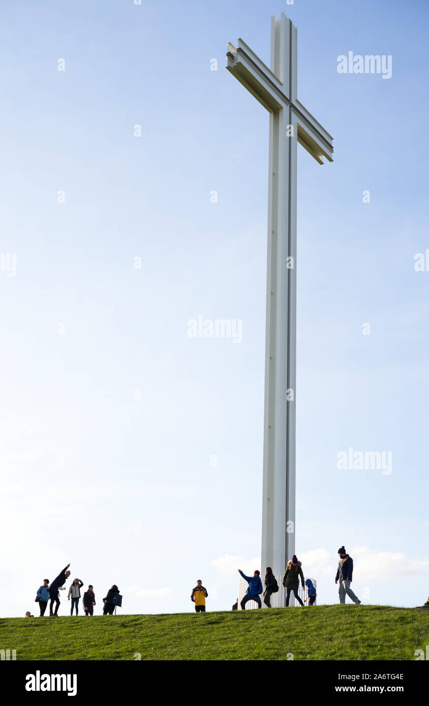 Papal Cross in Phoenix Park, Dublin city, Ireland Stock Photo - Alamy