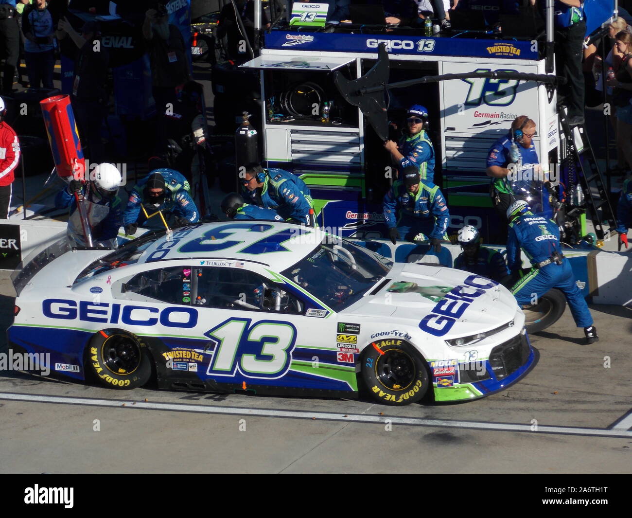 Ty Dillon Pit Stop Nascar Stock Car Racing at Martinsville Speedway ...