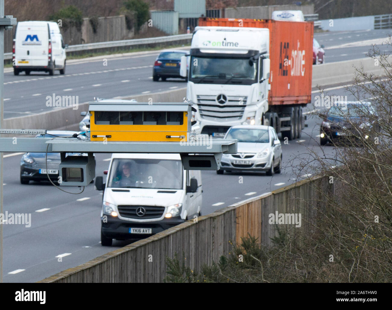 Smart motorways gantry hi-res stock photography and images - Alamy