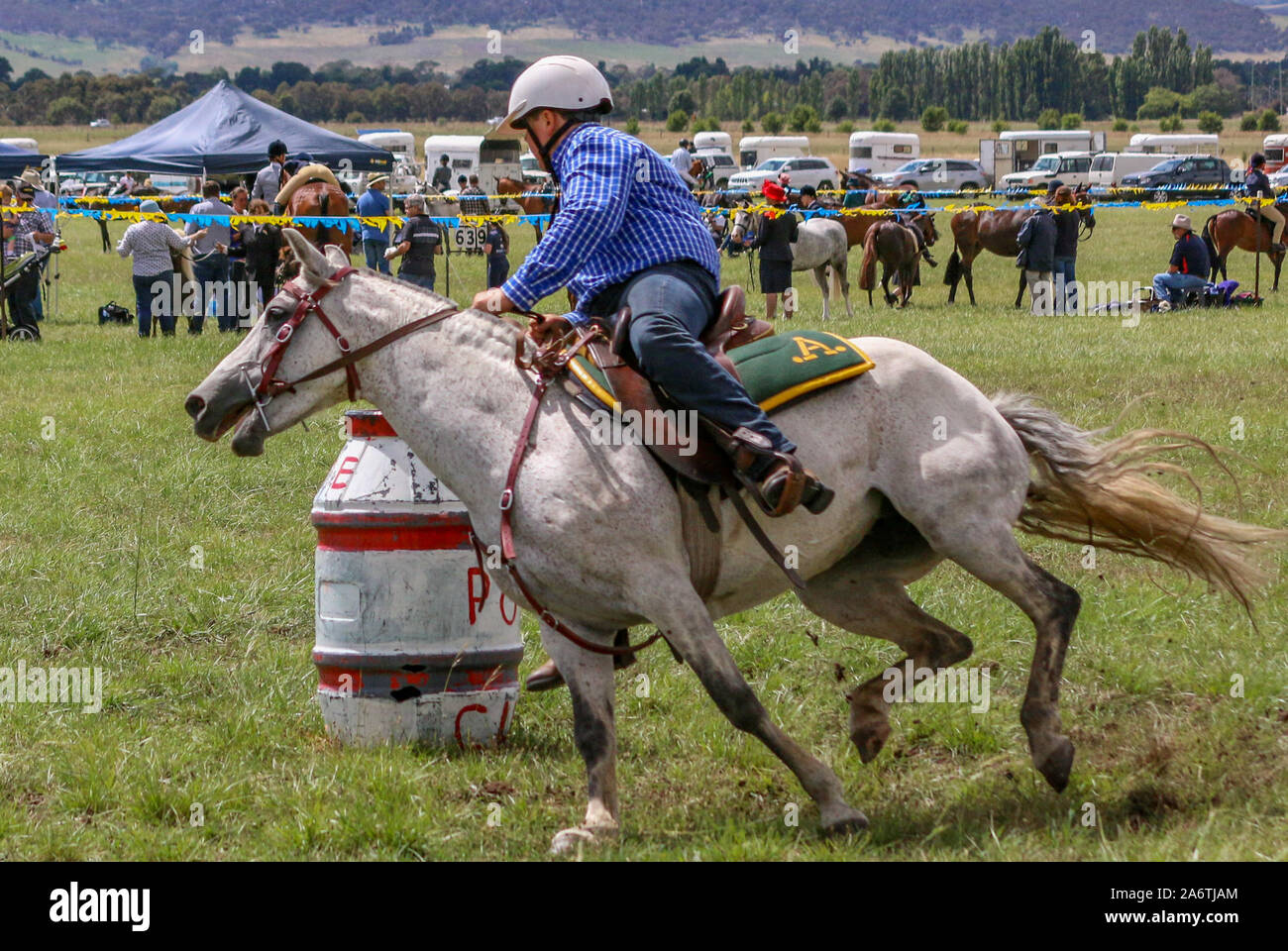 Rounding the barrel Stock Photo - Alamy Rounding the barrel Stock Photo - Alamy
