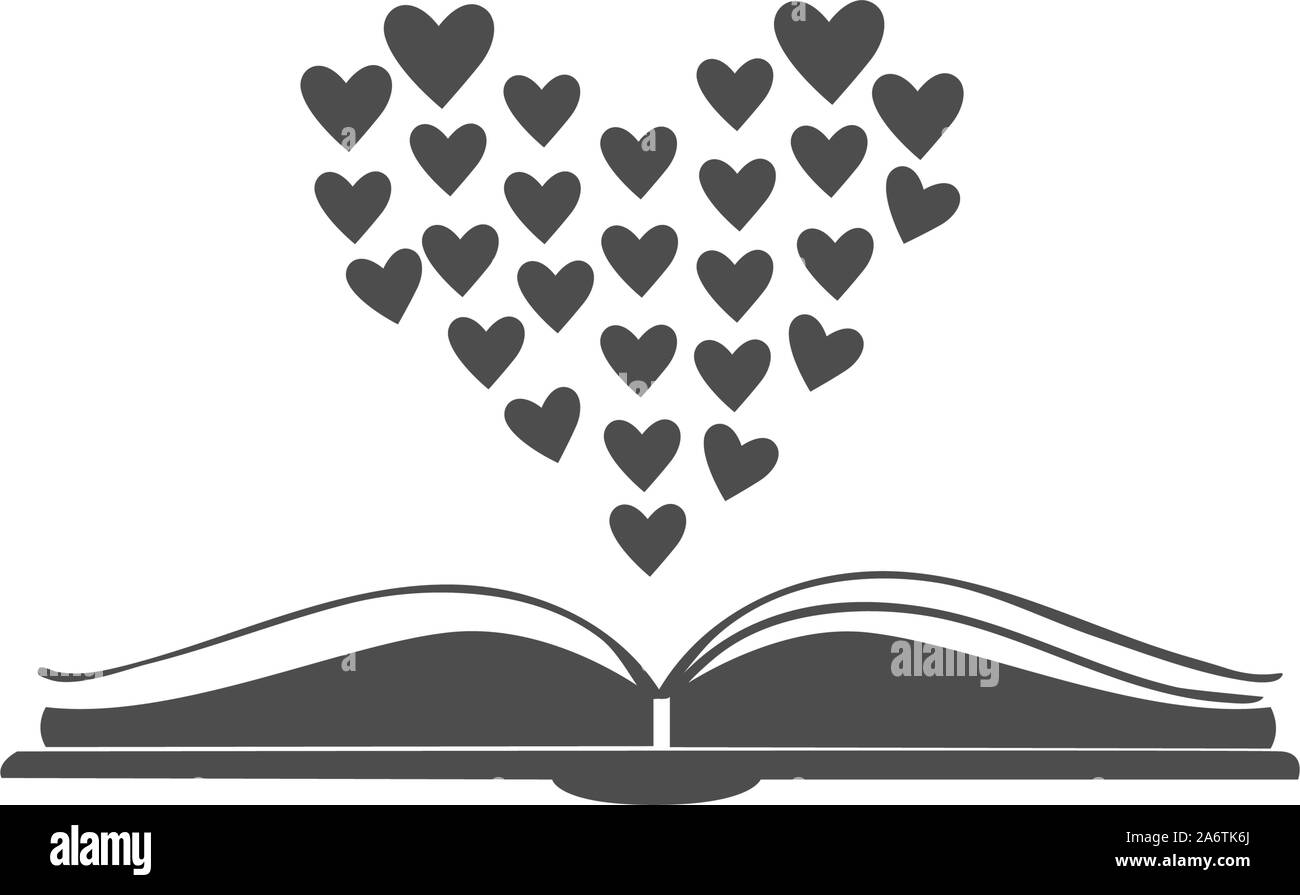 Heart shaped book pages Stock Vector Images - Alamy