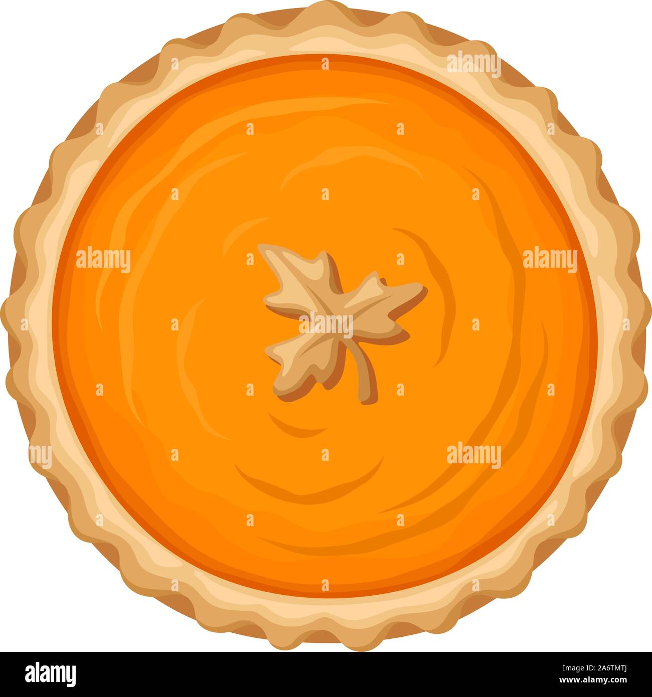 Vector pumpkin pie isolated on a white background Stock Vector Image ...