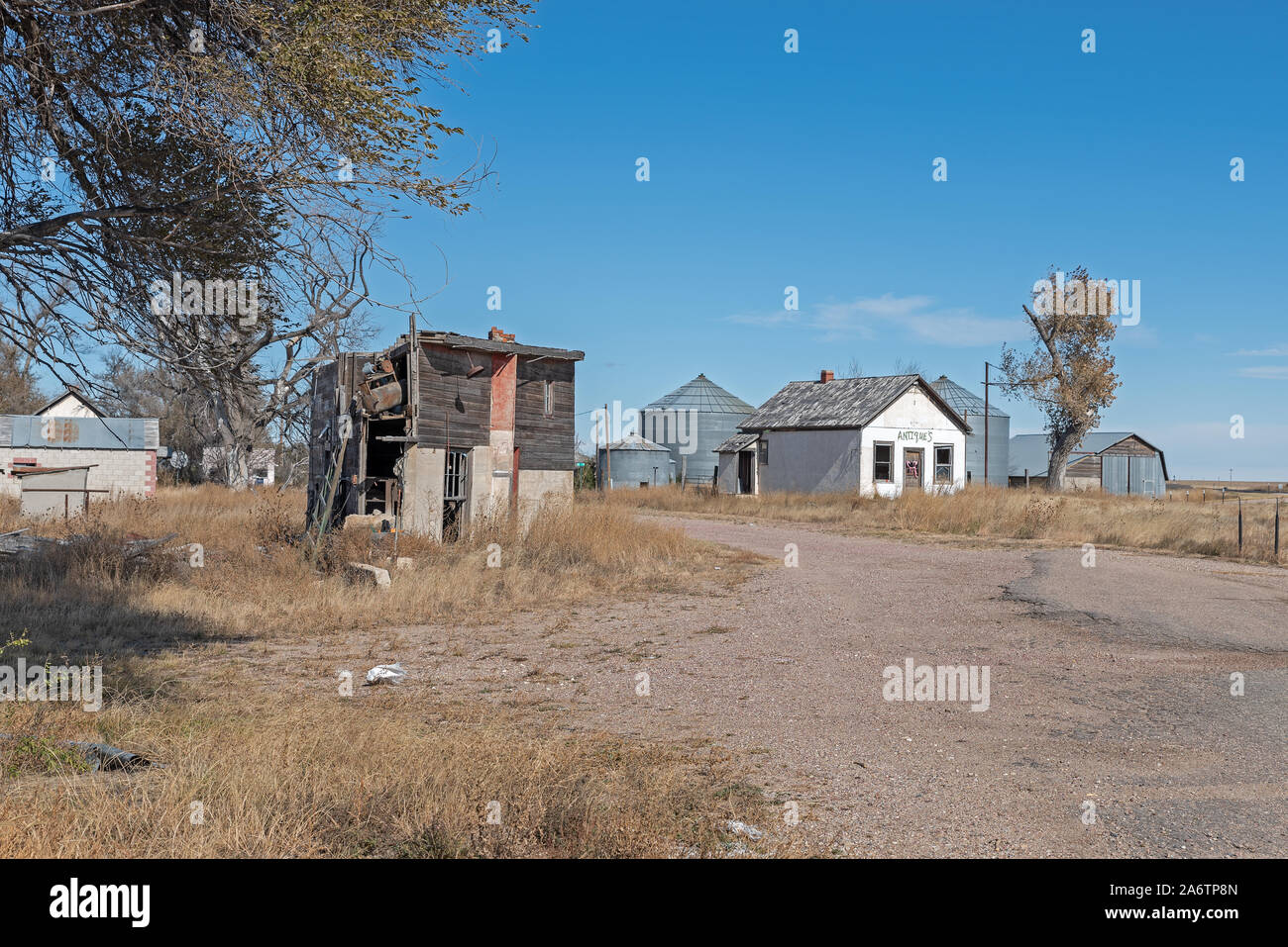 Abandoned Building in Angora, Nebraska, USA Stock Photo - Alamy