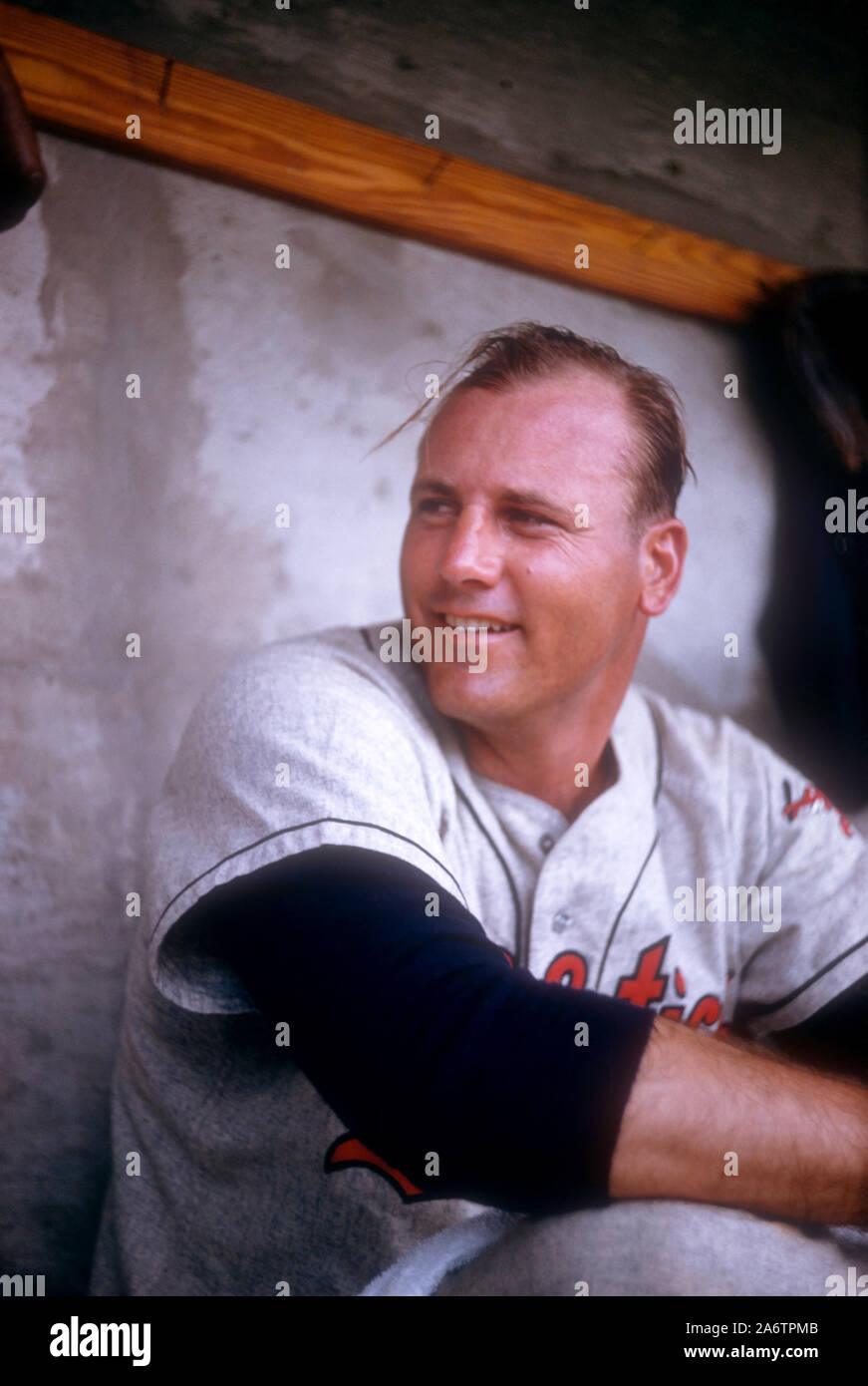 Baseball players in dugout hi-res stock photography and images - Alamy