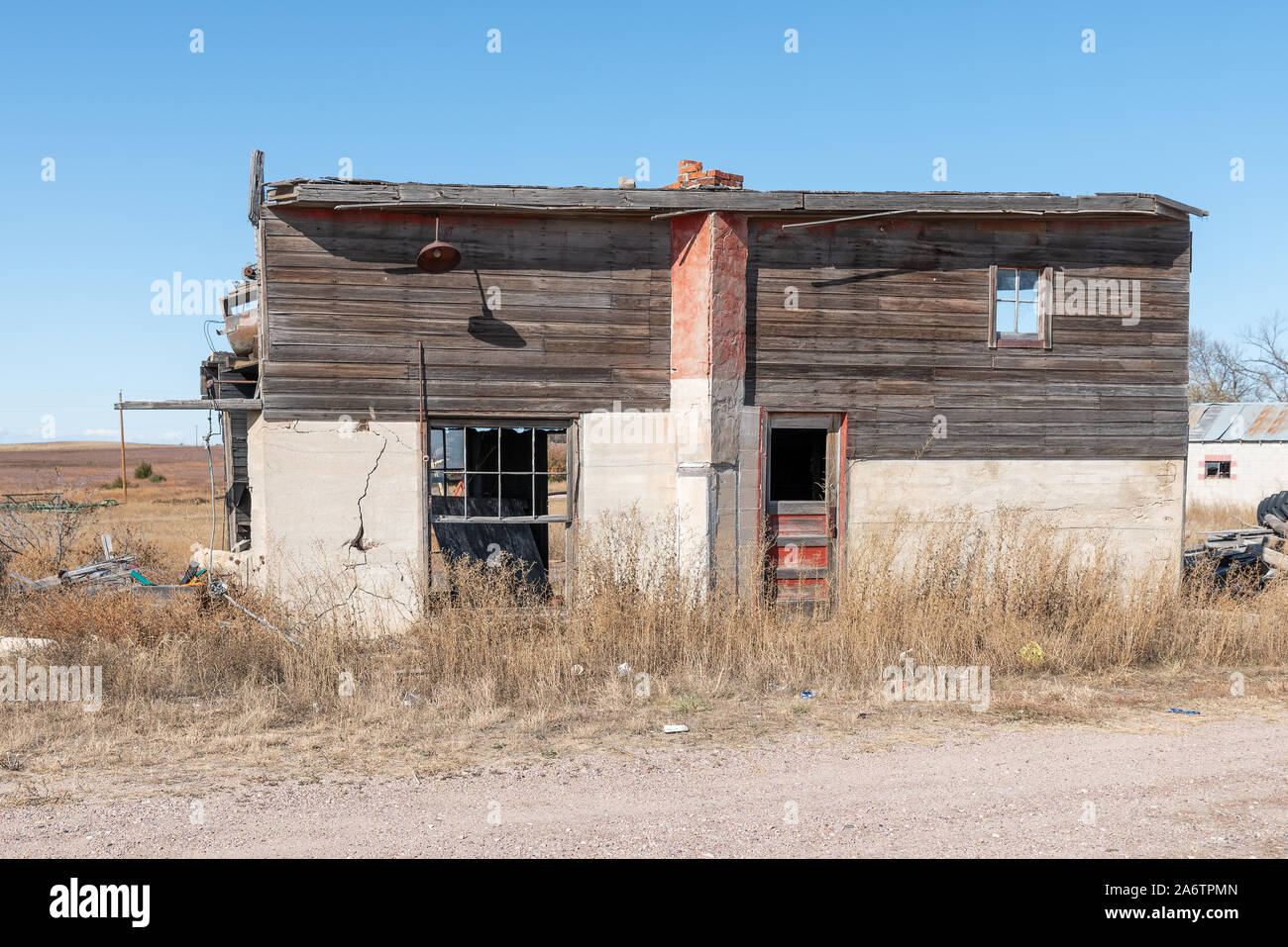 Abandoned Building in Angora, Nebraska, USA Stock Photo - Alamy