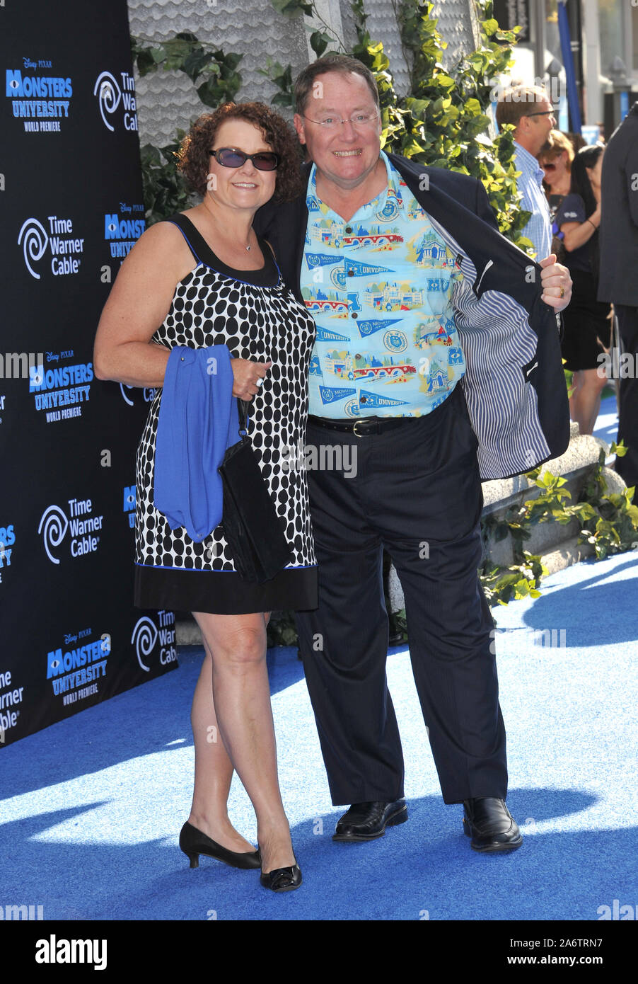 LOS ANGELES, CA. June 17, 2013: Pixar boss John Lasseter at the world ...