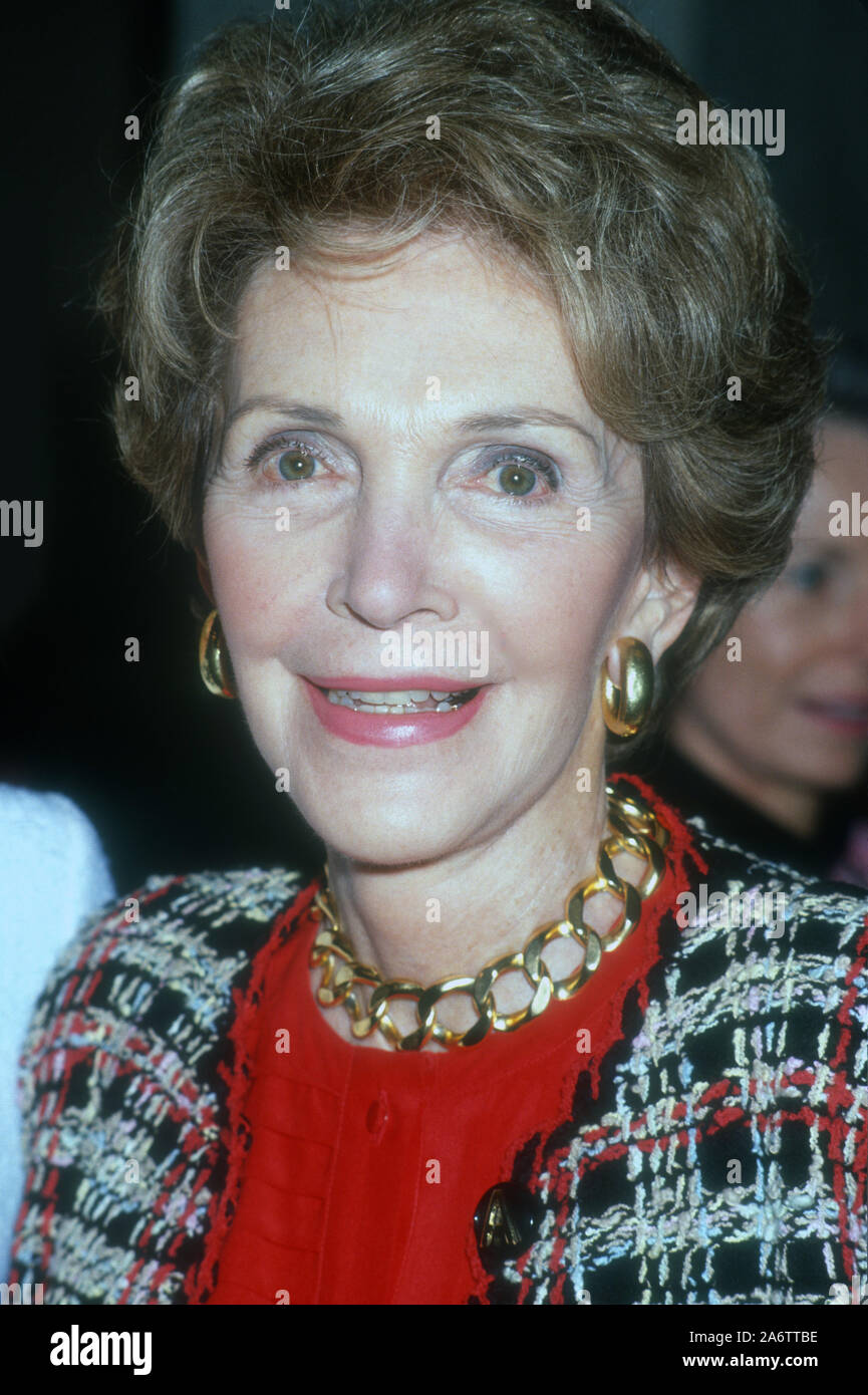Nancy Reagan, 1992, Photo By Michael Ferguson/PHOTOlink Stock Photo - Alamy