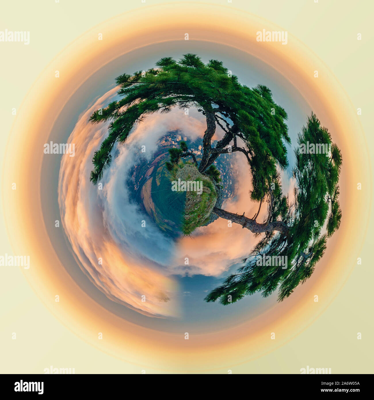 The symbol of the planet. Environmental protection. Ecological thinking ...