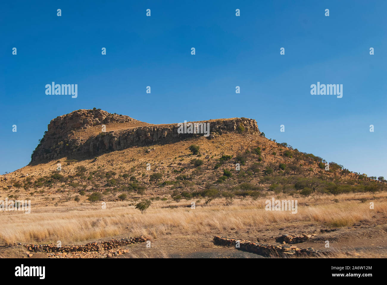 The site of the Battle of Isandlwana between the British Army and Zulus ...