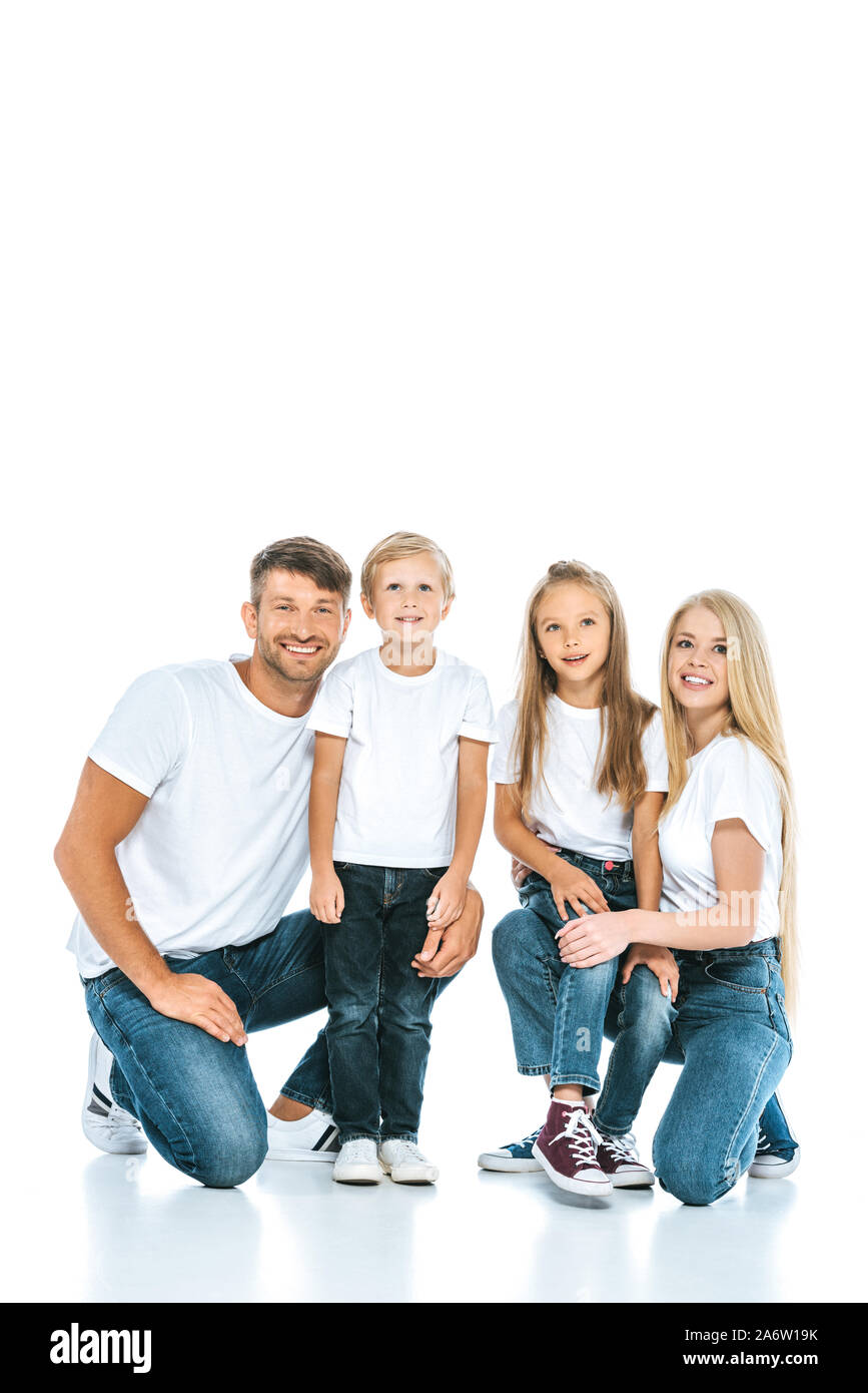 Smiling woman looking son Cut Out Stock Images & Pictures - Alamy