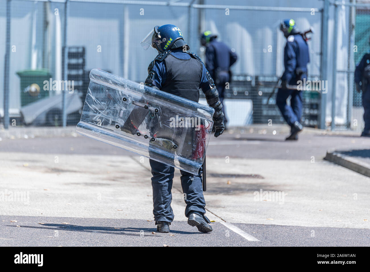 UK Police Riots Unit during the action in London Stock Photo - Alamy