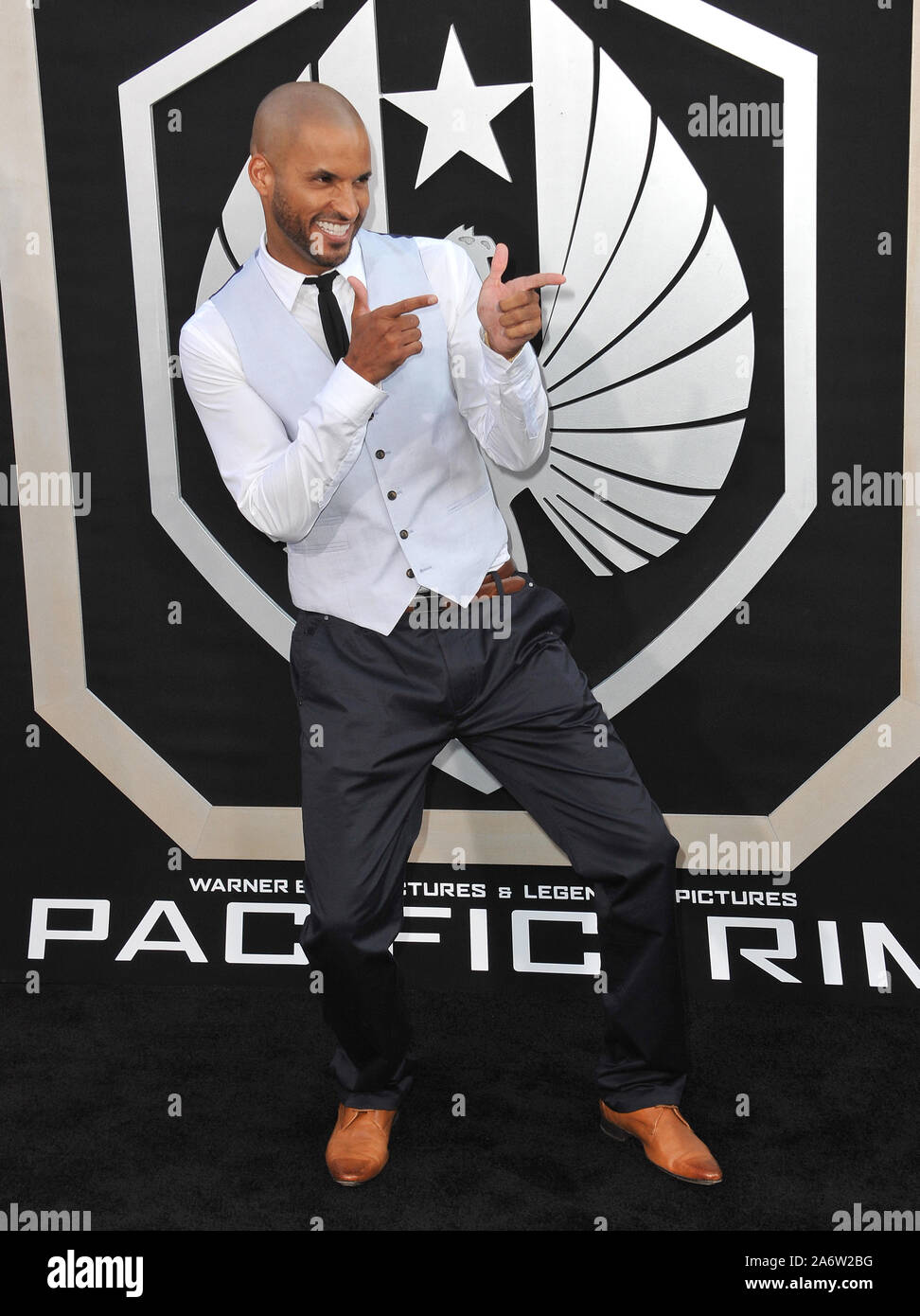 LOS ANGELES, CA. July 09, 2013: Ricky Whittle at the premiere of ...