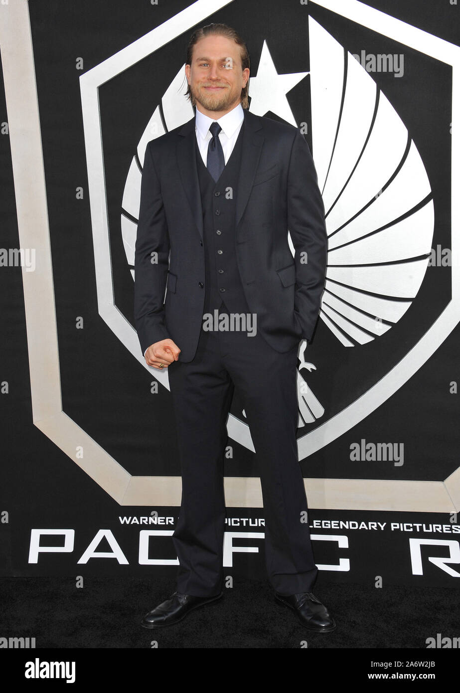 LOS ANGELES, CA. July 09, 2013: Charlie Hunnam at the premiere of his ...