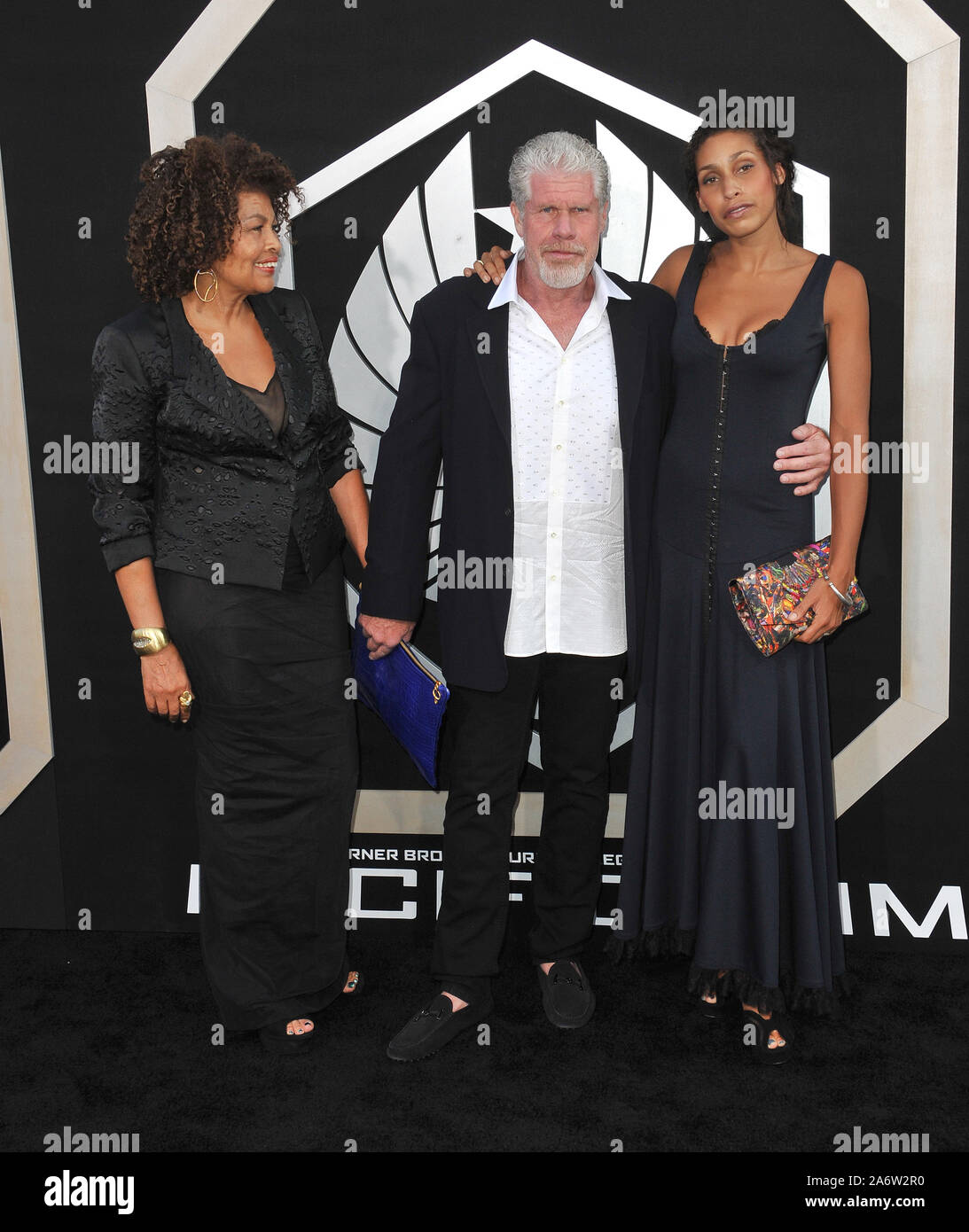 LOS ANGELES, CA. July 09, 2013: Ron Perlman & wife & daughter Blake ...