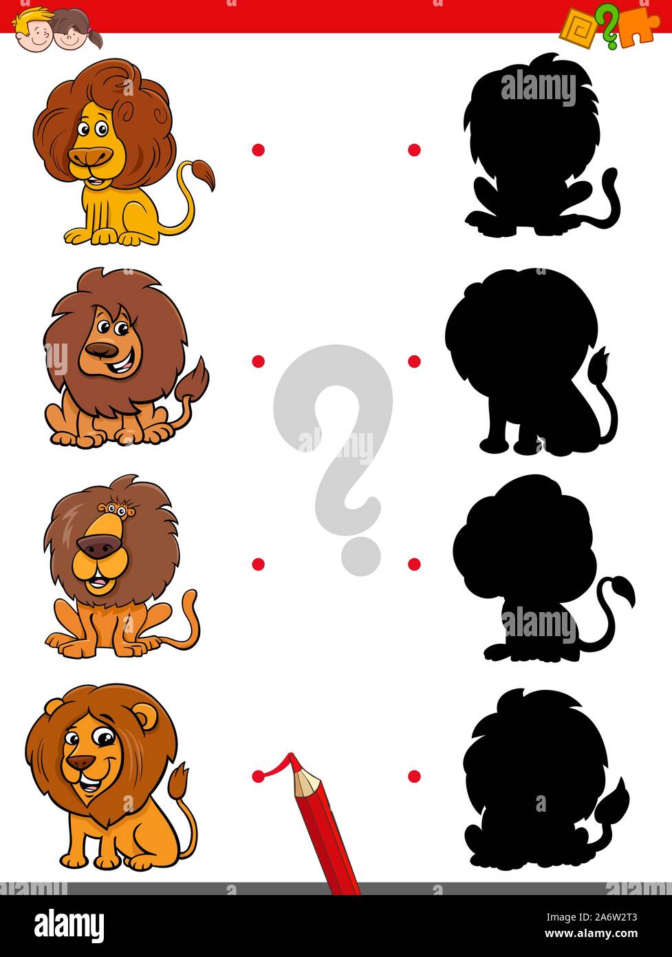 Pictures lions Stock Vector Images - Alamy