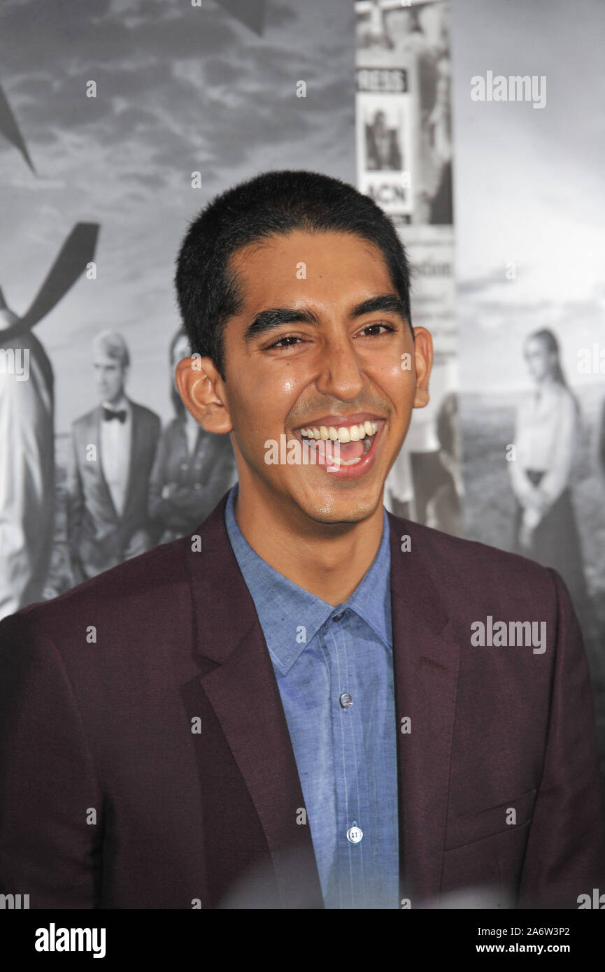 LOS ANGELES, CA. July 10, 2013: Dev Patel at the season two premiere of ...