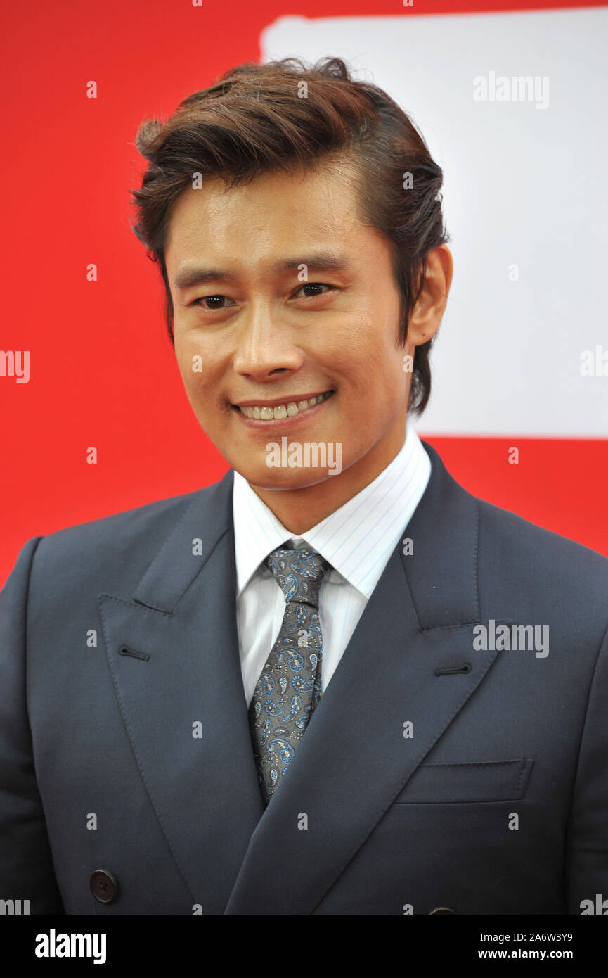 LOS ANGELES, CA. July 11, 2013: Byung Hun Lee at the Los Angeles ...