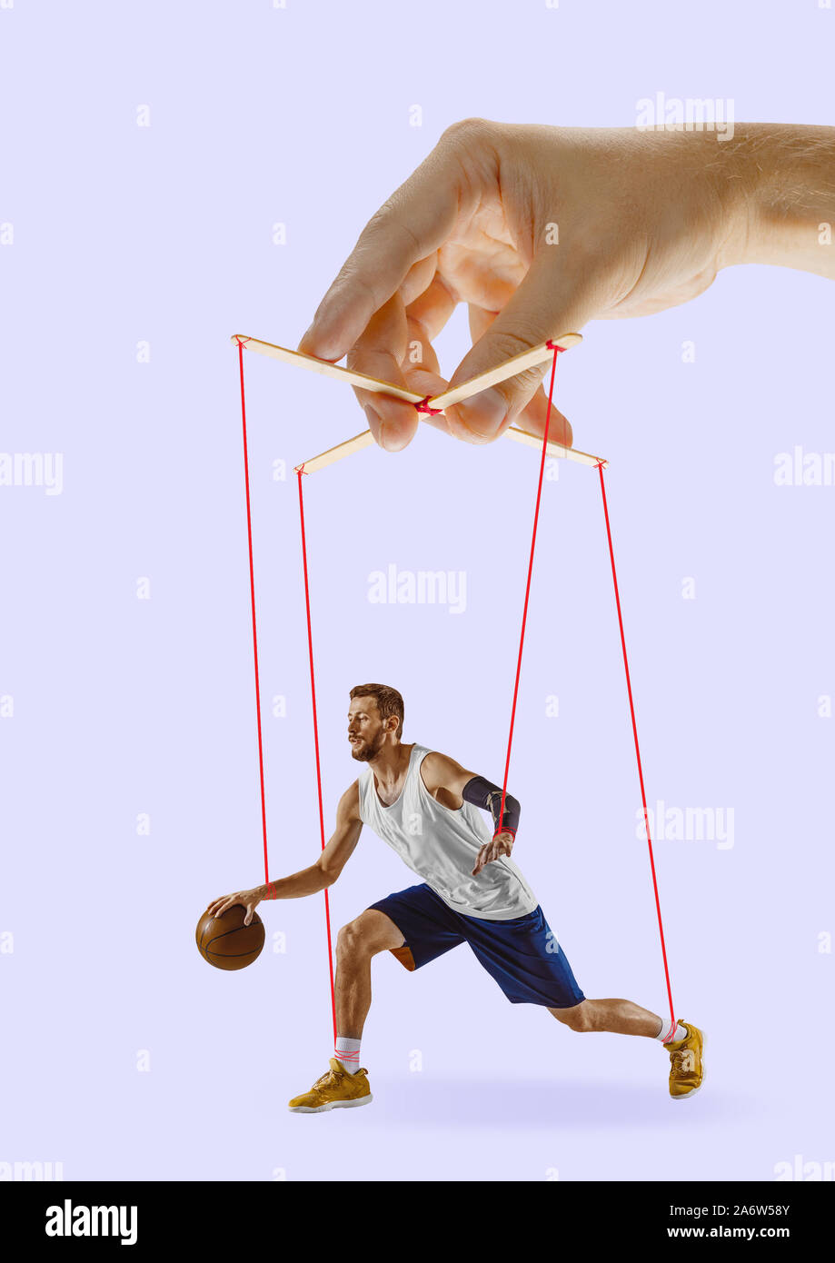 Person manipulated puppet hi-res stock photography and images - Alamy