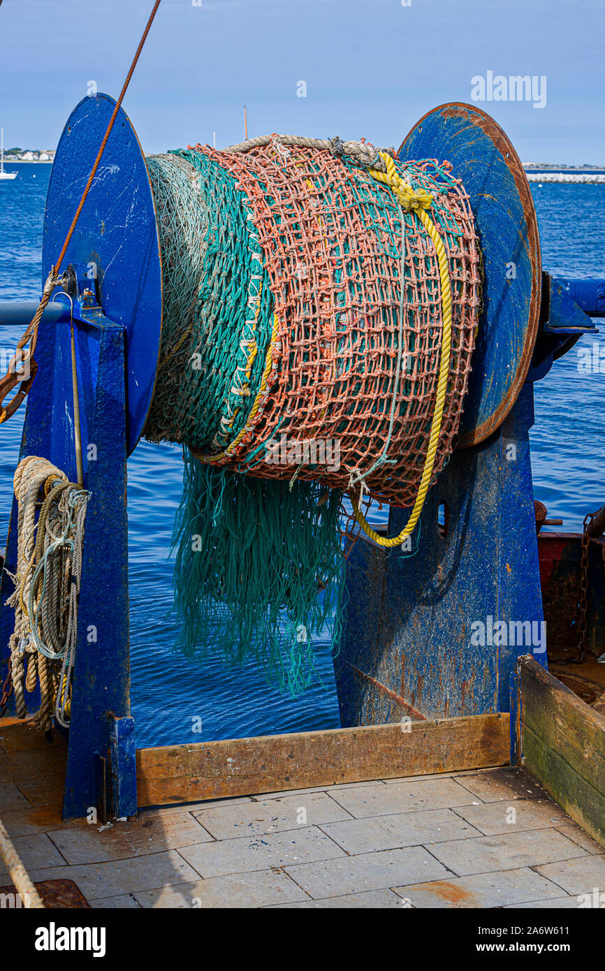 Fishing Troller Nets Stock Photo - Alamy