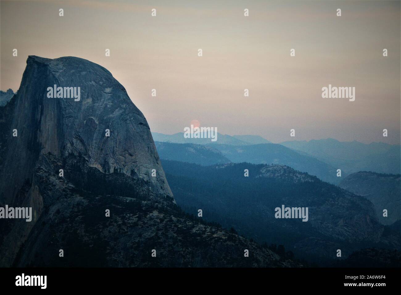 Half dome valley cliffs hi-res stock photography and images - Alamy