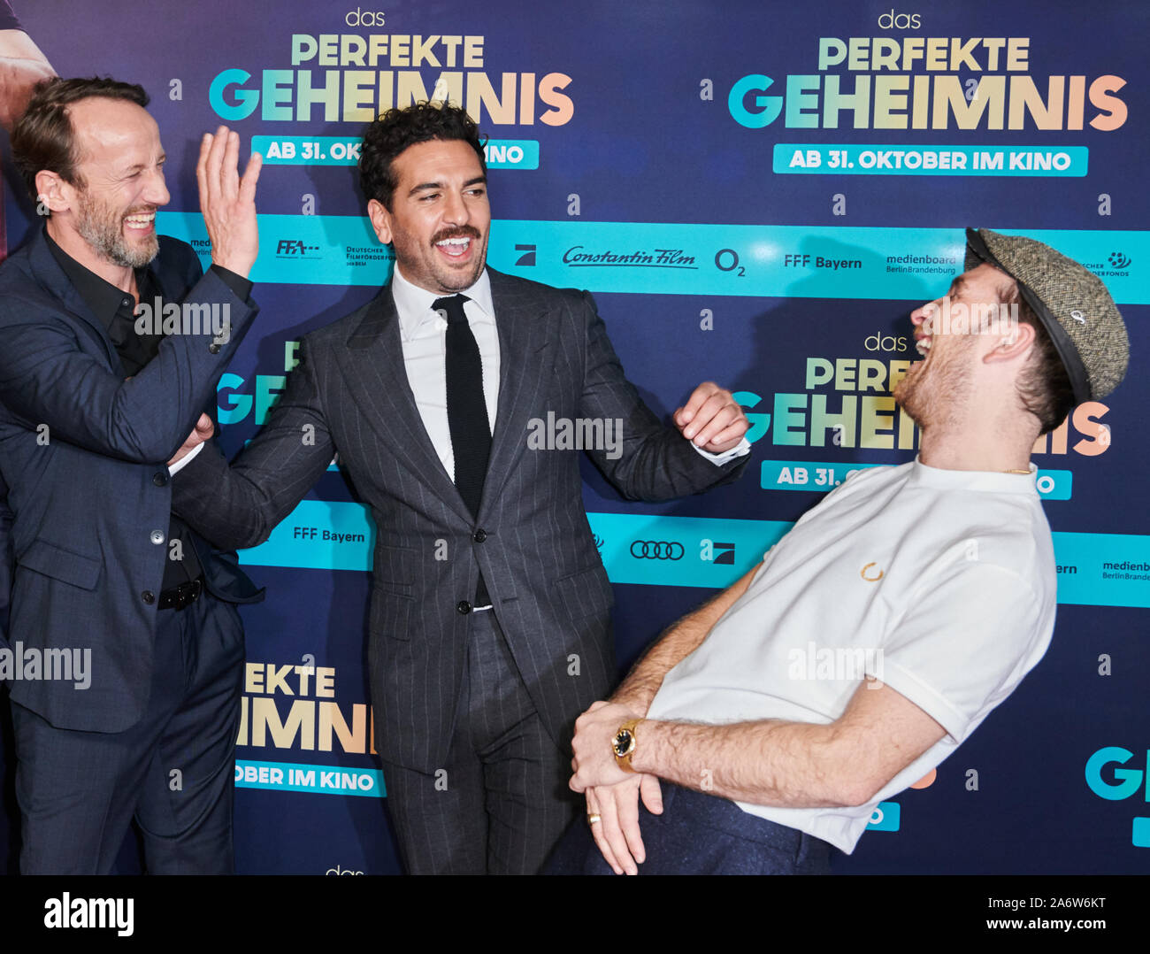 Berlin, Germany. 28th Oct, 2019. The actors Wotan Wilke Möhring (l-r ...