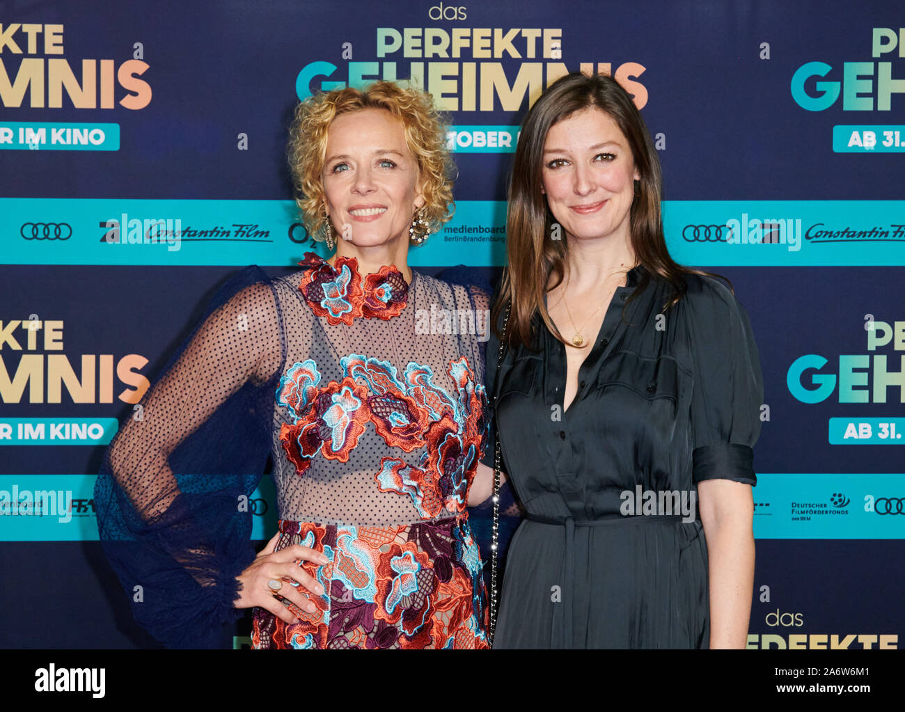 Berlin, Germany. 28th Oct, 2019. The actresses Katja Riemann (l) and ...