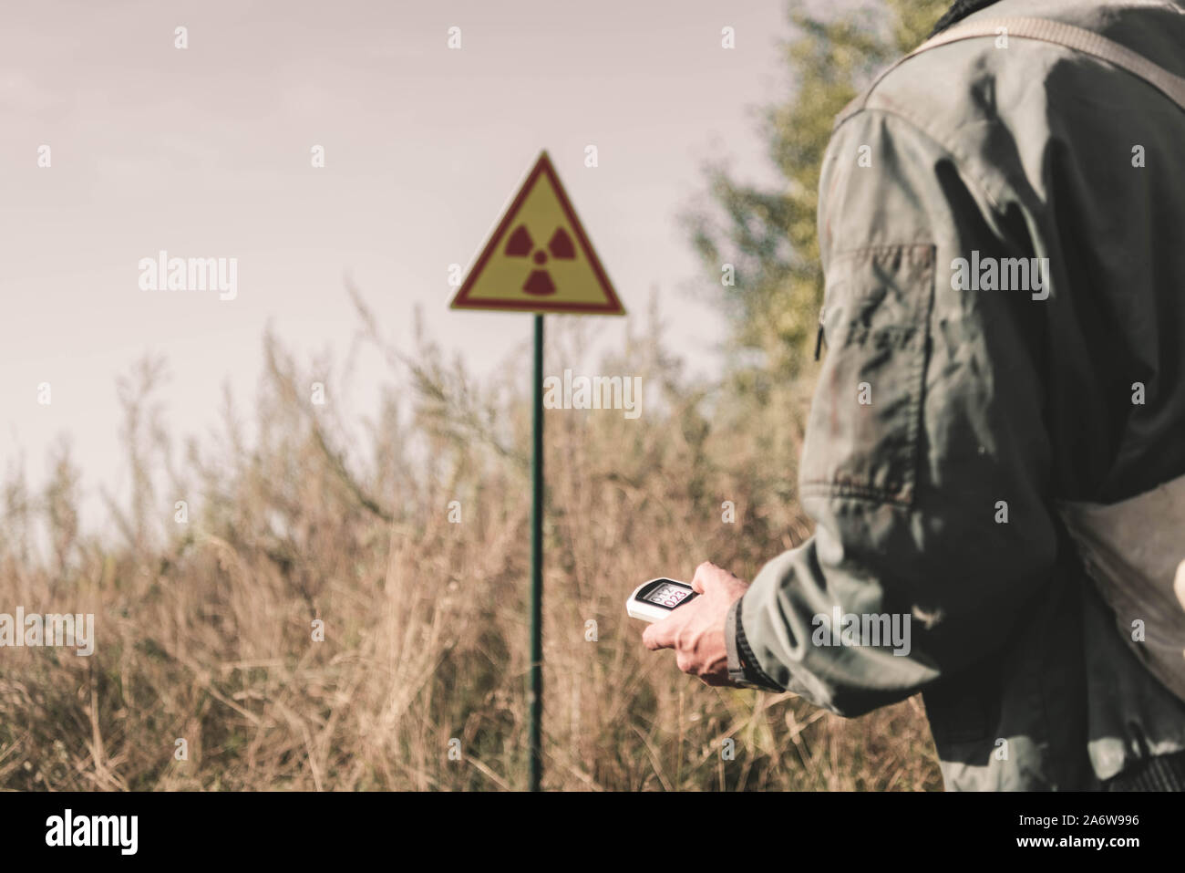 Radiation warning sign near nuclear hi-res stock photography and images ...