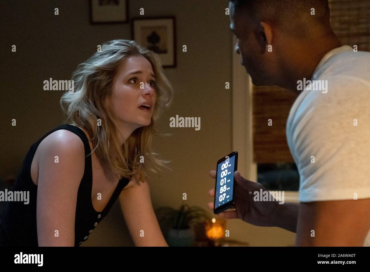 COUNTDOWN, from left: Elizabeth Lail, Jordan Calloway, 2019. ph: Hopper ...