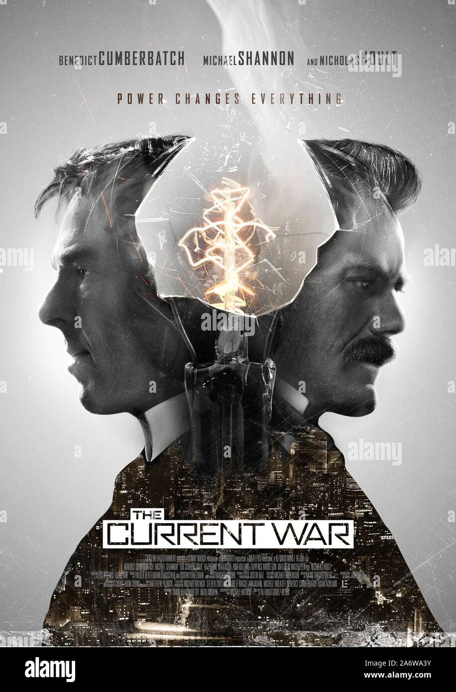 THE CURRENT WAR, poster, from left: Benedict Cumberbatch as Thomas ...