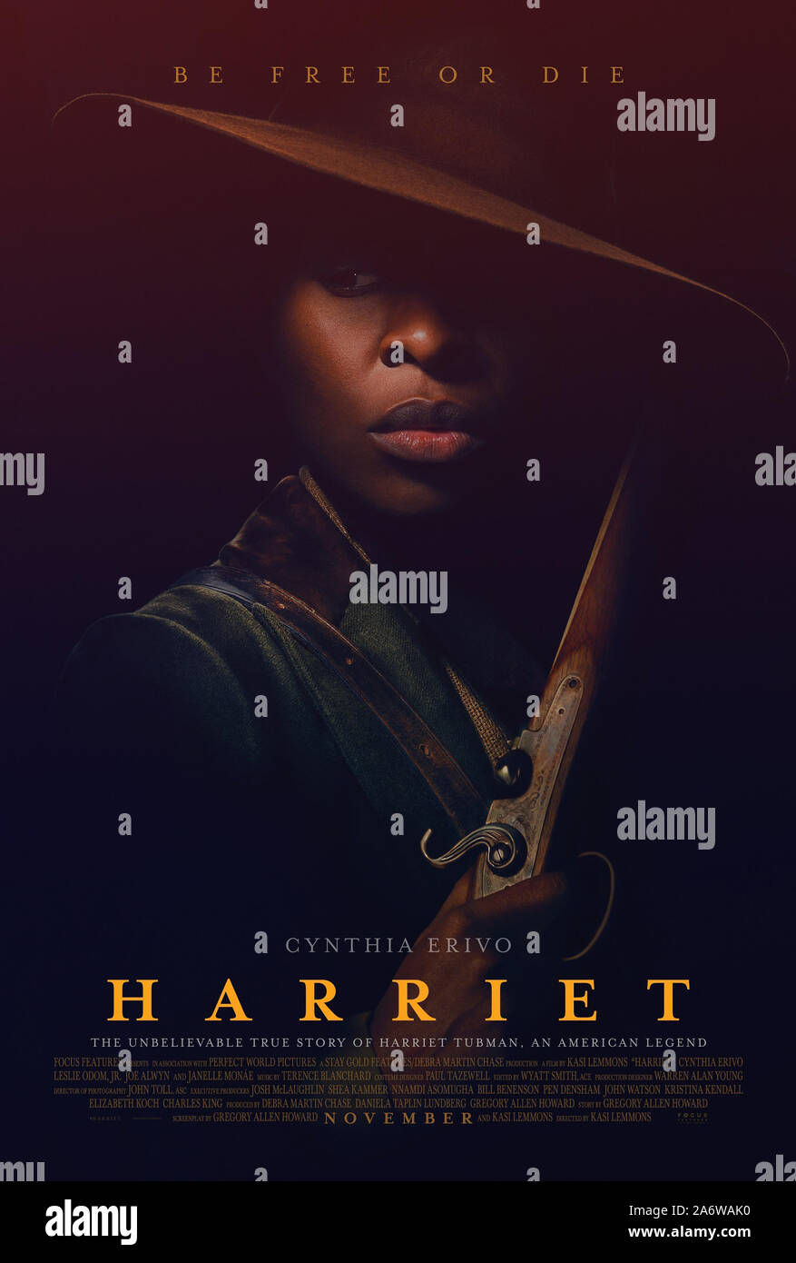 HARRIET, US poster, Cynthia Erivo as Harriet Tubman, 2019. © Focus ...