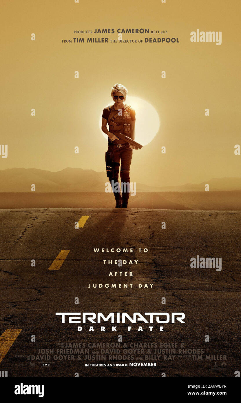 TERMINATOR: DARK FATE, US Advance poster, Linda Hamilton, 2019 ...