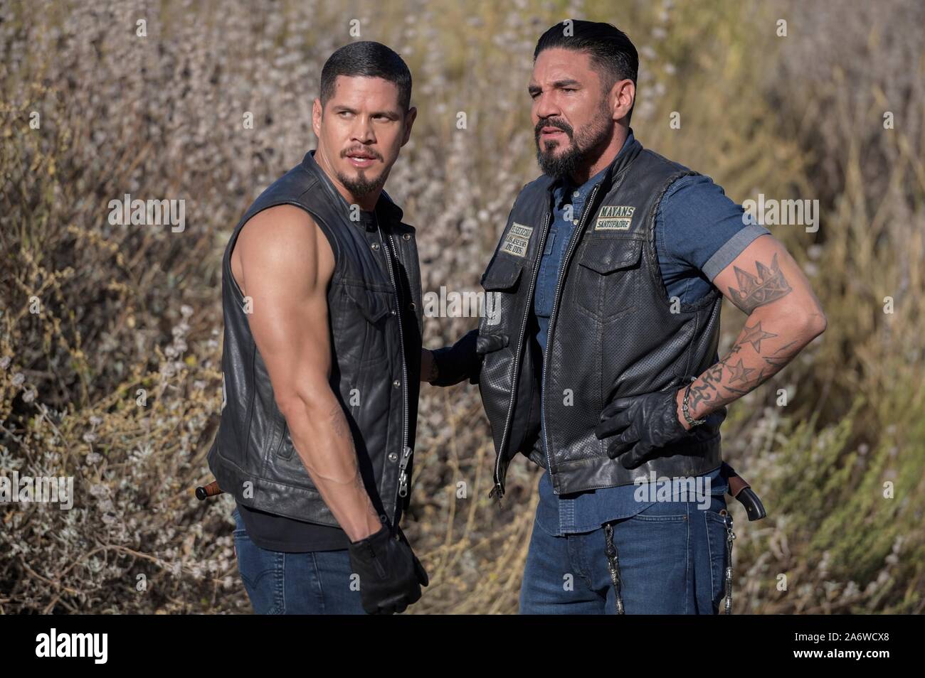 MAYANS, M.C., from left: JD Pardo, Clayton Cardenas, Kukulkan', (Season ...