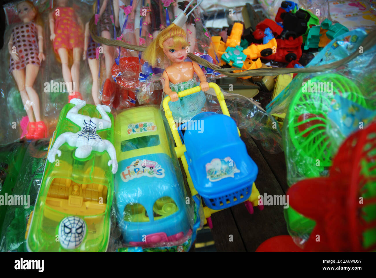Plastic toys, Yangon, Myanmar, Asia Stock Photo - Alamy