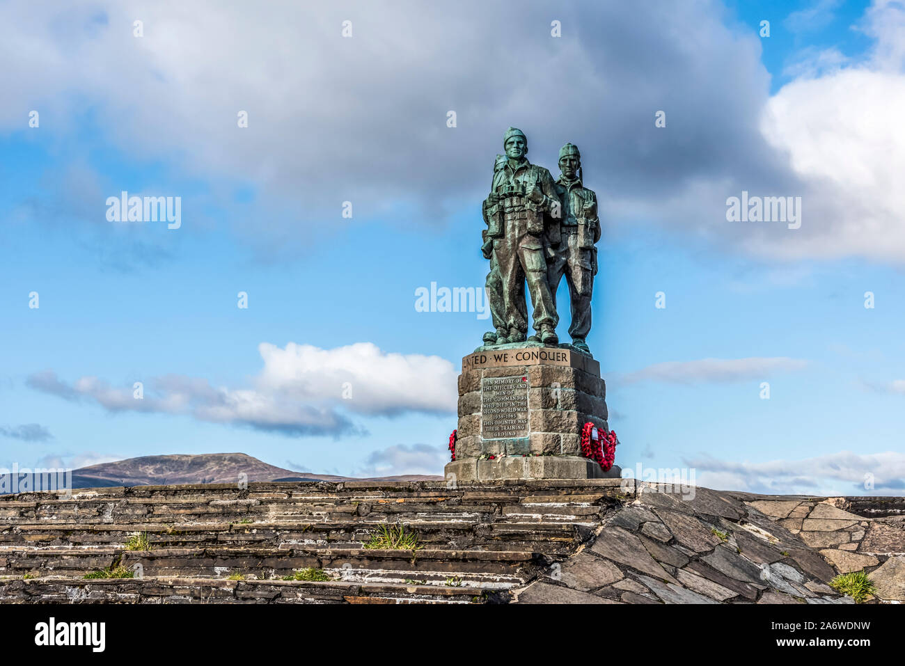 Army Commandos Memorial at Spean Bridge in the Scottish Highlands to ...