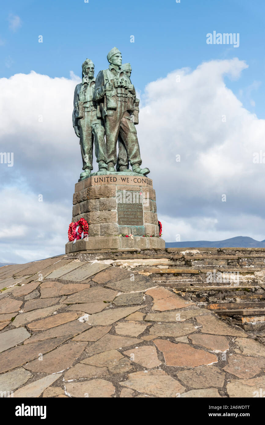 Army Commandos Memorial at Spean Bridge in the Scottish Highlands to ...