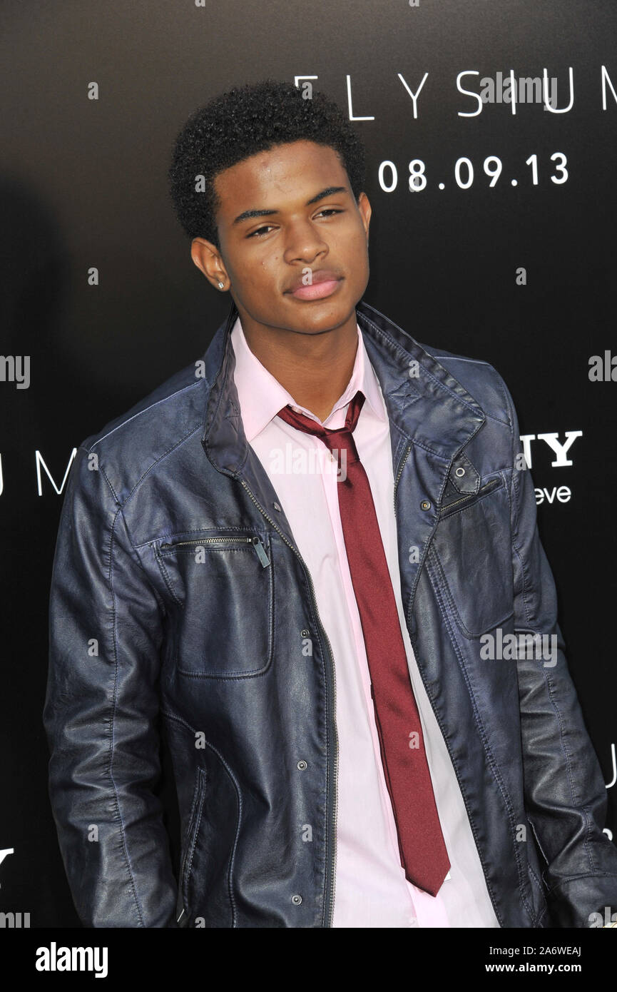 LOS ANGELES, CA. August 07, 2013: Singer Trevor Jackson at the world ...