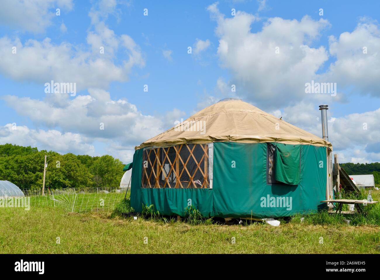 Yurt farm hi-res stock photography and images - Alamy
